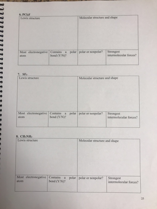 Solved Lewis Structure and Intermolecular Forces Practice | Chegg.com