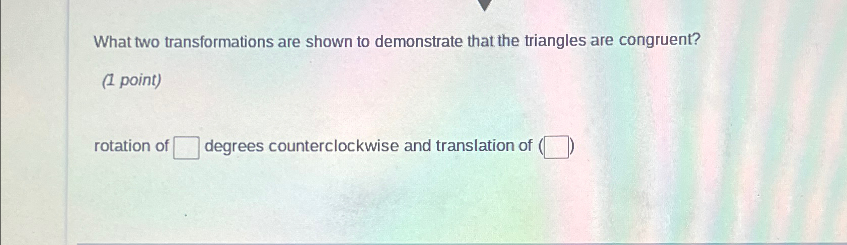 Solved What two transformations are shown to demonstrate | Chegg.com