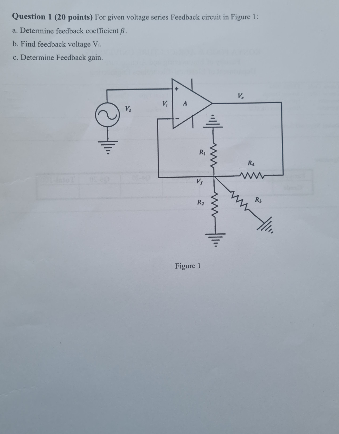 Solved Question 1 (20 ﻿points) ﻿For given voltage series | Chegg.com
