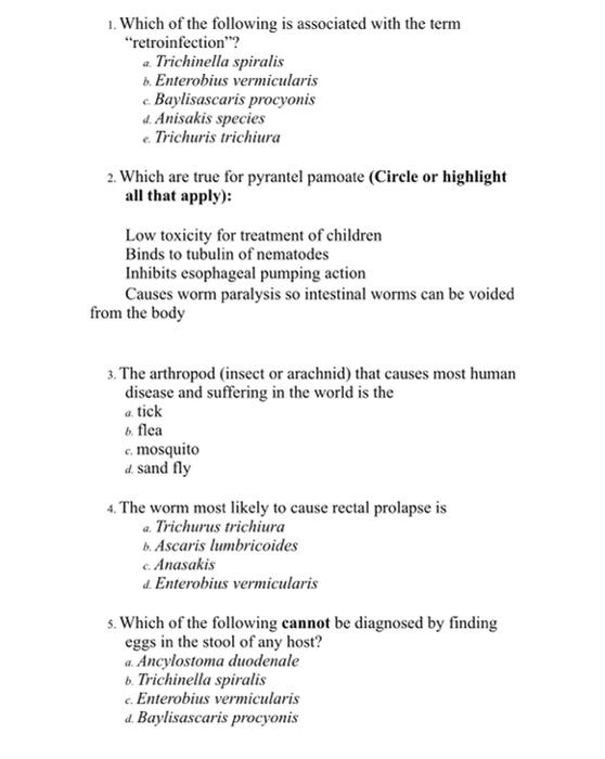 Solved 1. Which of the following is associated with the term | Chegg.com