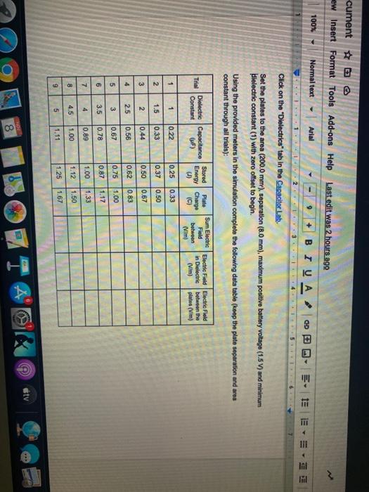 Solved cument ew Insert Format Tools Add-ons Help Last edit | Chegg.com