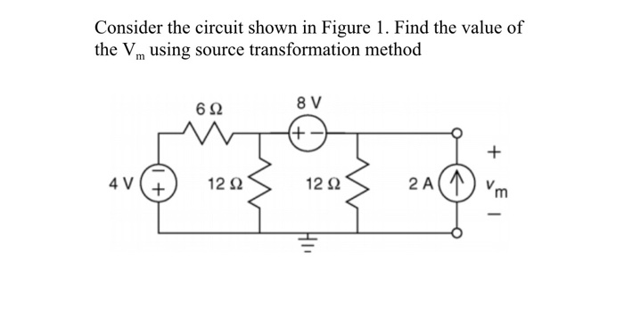 Solved Consider the circuit shown in Figure 1. Find the | Chegg.com