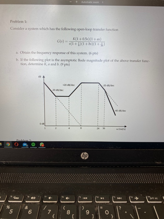 Solved Automatic zoom Problem 1: Consider a system which has | Chegg.com