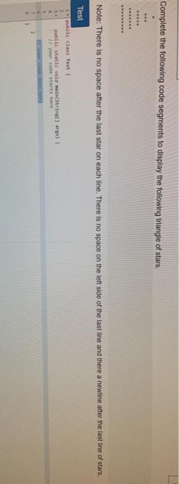 Solved Complete the following code segments to display the | Chegg.com