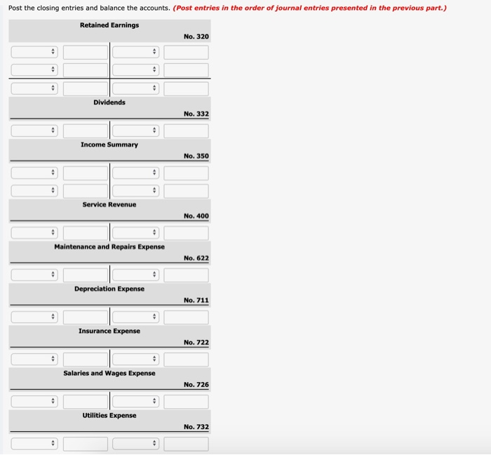 Solved The completed financial statement columns of the | Chegg.com