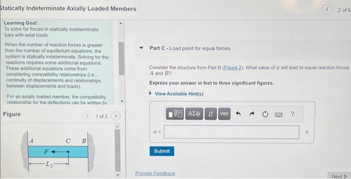 Statically Indeterminate Axially Loaded Members | Chegg.com