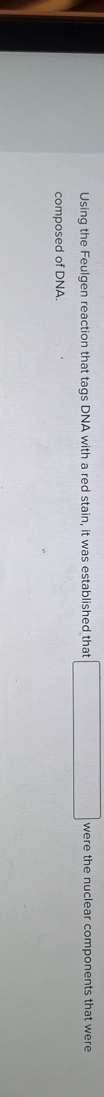 Solved Using the Feulgen reaction that tags DNA with a red | Chegg.com