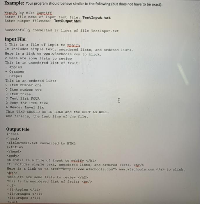 Solved Once the input file is ready, prompt the user for an | Chegg.com