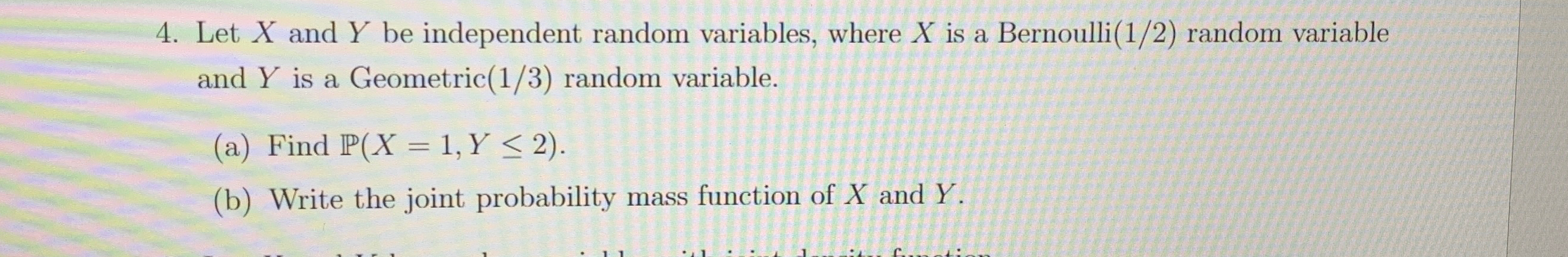 Solved Let x ﻿and Y ﻿be independent random variables, where | Chegg.com