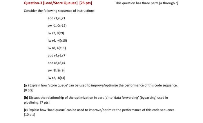 Solved This question has three parts (a through c) | Chegg.com