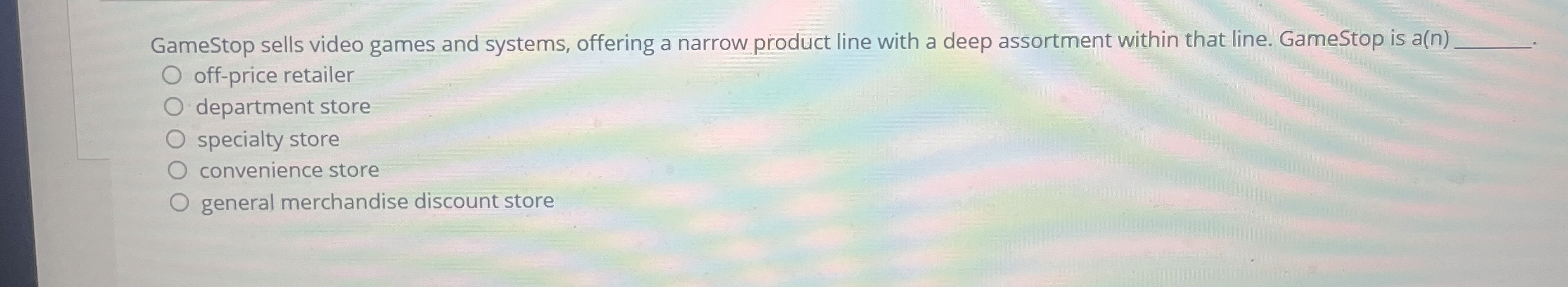 Solved GameStop sells video games and systems, offering a | Chegg.com