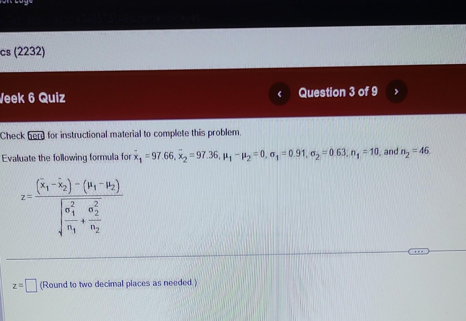 Solved Check iere for instructional material to complete | Chegg.com