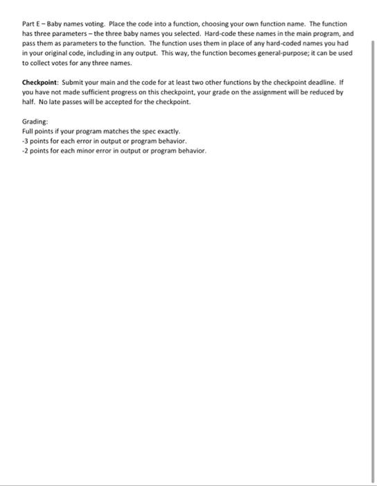 Solved COMSC 110 Section 1258 - Programming Assignment | Chegg.com