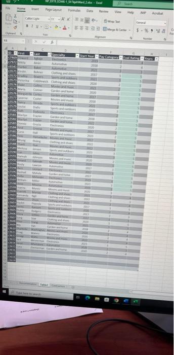 New Perspectives Excel 2019 | Module 6: End of Module | Chegg.com