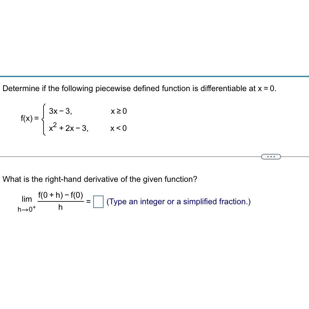 Solved Determine If The Following Piecewise Defined Function