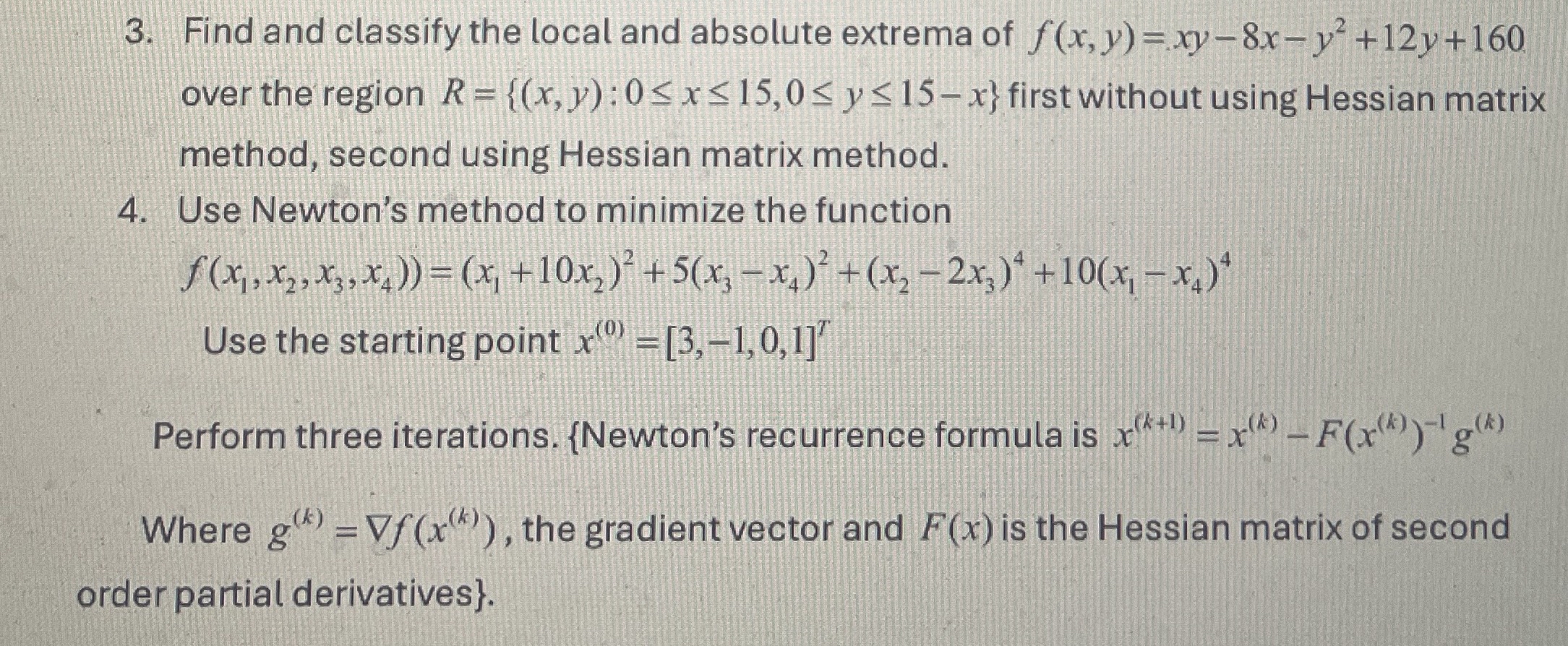 Solved Find and classify the local and absolute extrema of | Chegg.com