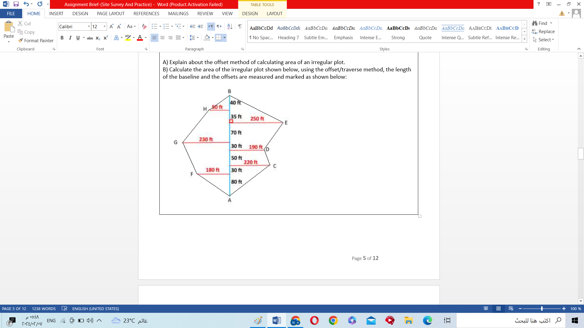 A) ﻿Explain about the offset method of calculating | Chegg.com