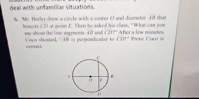 Solved deal with unfamiliar situations.6. Mr. ﻿Buter drew a | Chegg.com