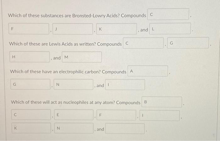 Solved Which of these substances are Bronsted-Lowry Acids? | Chegg.com