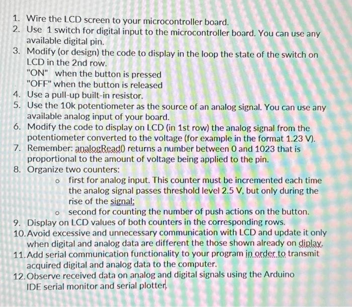 Solved please make sure it gives an output into the serial | Chegg.com