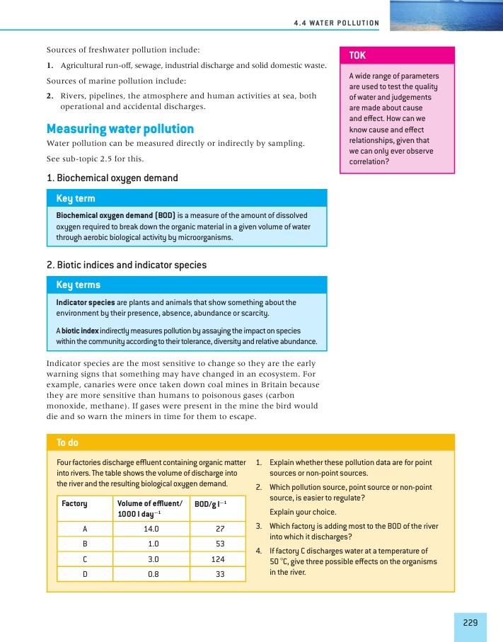Solved 4 WATER, FOOD PRODUCTION SYSTEMS AND SOCIETY Key term | Chegg.com