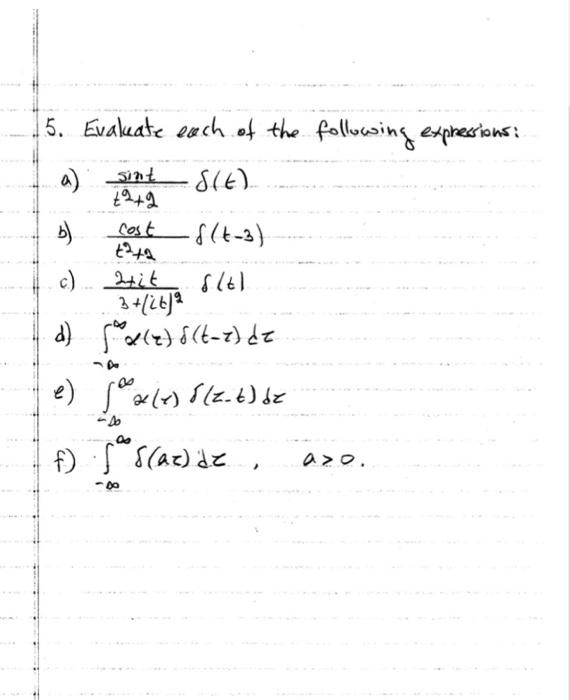 Solved 5. Evaluate each of the following expressions: a) | Chegg.com
