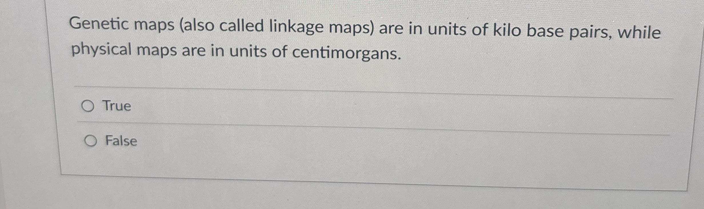 Solved Genetic maps (also called linkage maps) ﻿are in units | Chegg.com