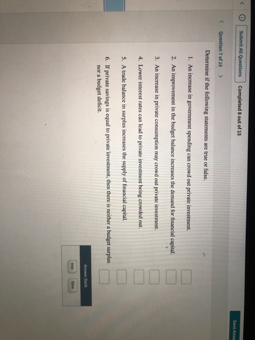 Solved O Submit All Questions Completed 8 out of 15 Save | Chegg.com Solved O Submit All Questions Completed 8 out of 15 Save | Chegg.com