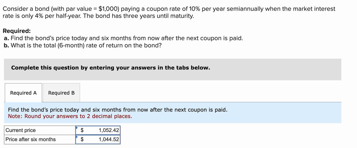Solved Consider a bond (with par value =$1,000 ) ﻿paying a | Chegg.com