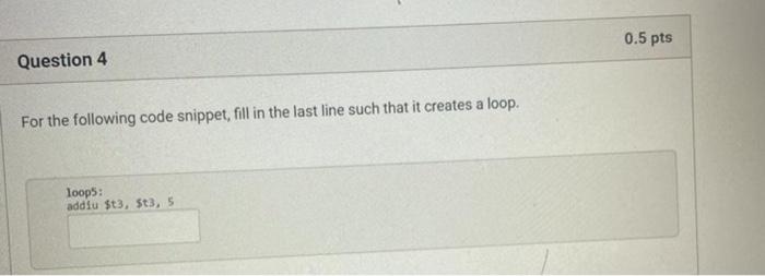 Solved For the following code snippet, fill in the last line | Chegg.com
