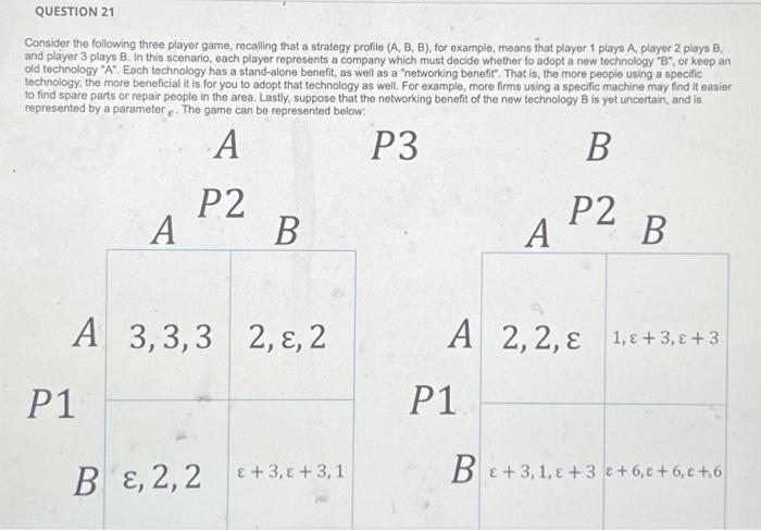 Solved Consider the following three player game, recalling | Chegg.com