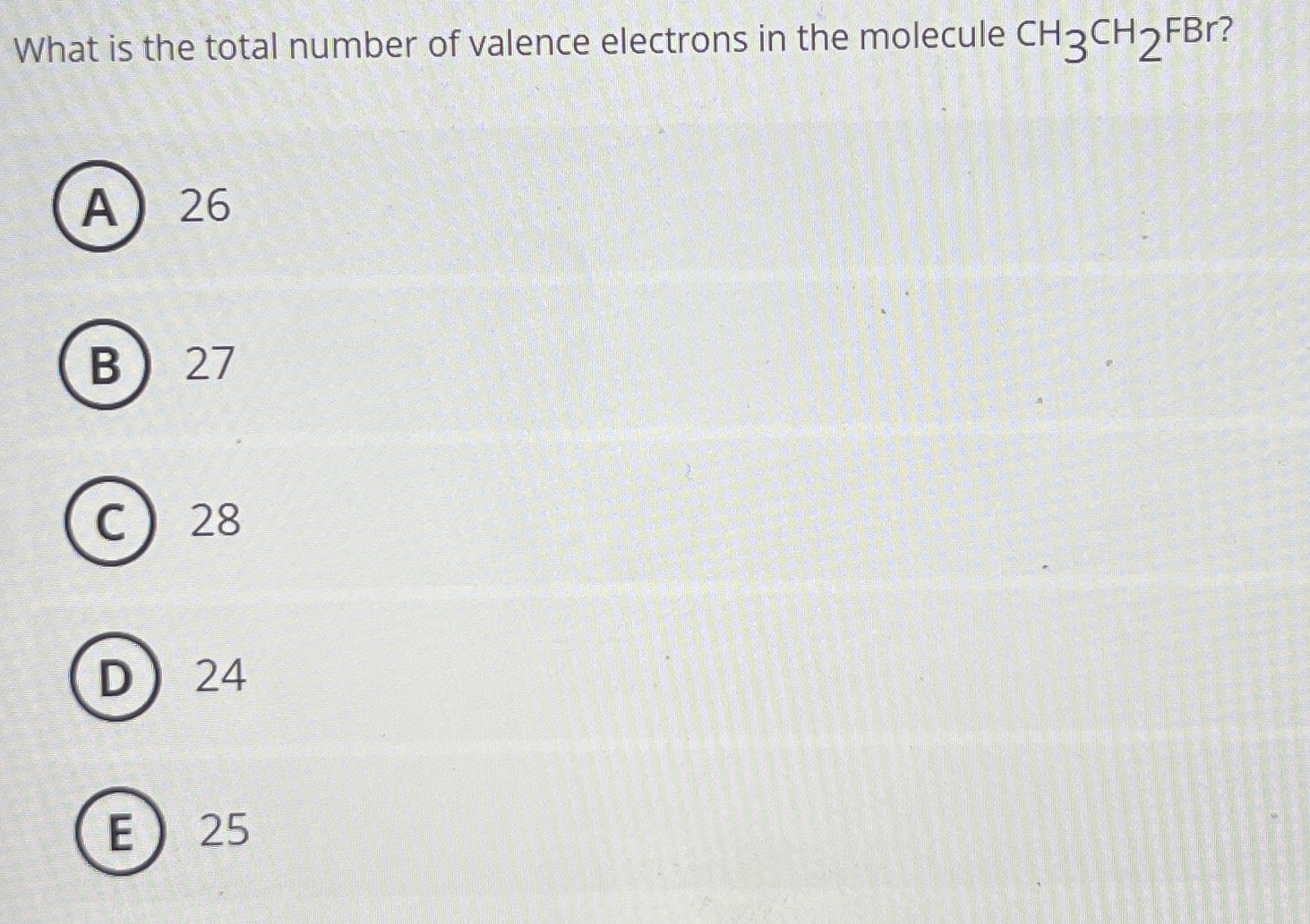 Solved What is the total number of valence electrons in the | Chegg.com