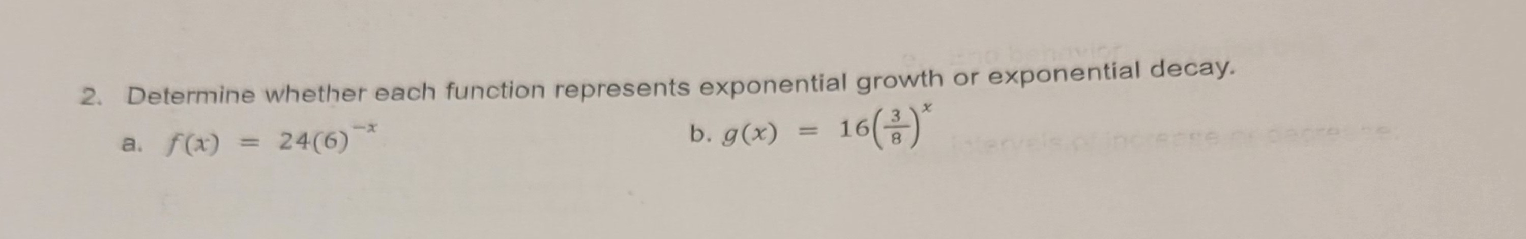 Solved Determine whether each function represents | Chegg.com