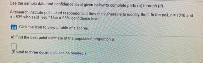 Solved B) identify the value of the margin of error EC) | Chegg.com