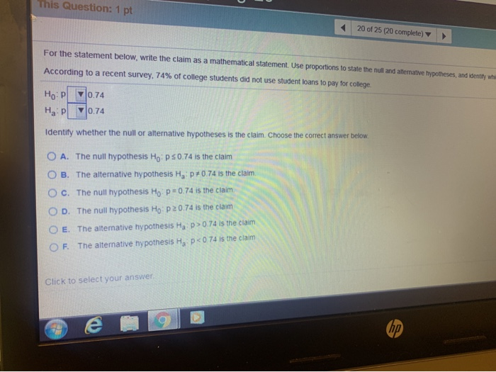 Solved For The Statement Below Write The Claim As A Chegg Solved For The Statement Below Write The Claim As A Chegg