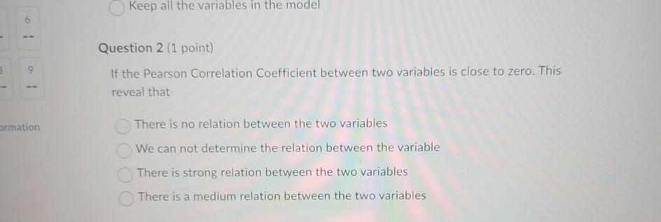 Solved Keep all the variables in the modelQuestion 2 (1 | Chegg.com
