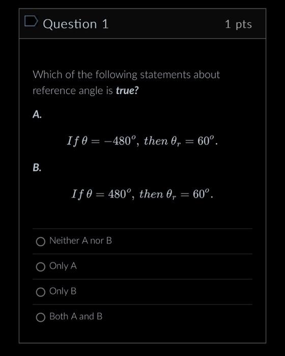 Solved Which of the following statements about reference | Chegg.com