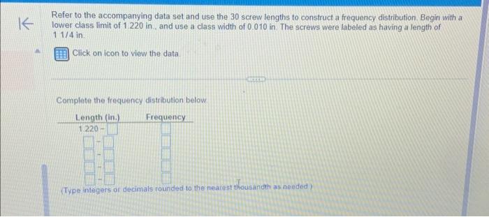 Solved Refer to the accompanying data set and use the 30 | Chegg.com