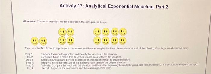 Solved Activity 17: Analytical Exponential Modeling, Part 2 | Chegg.com