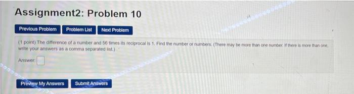 Solved Assignment2: Problem 8 Previous Problem Problem List | Chegg.com