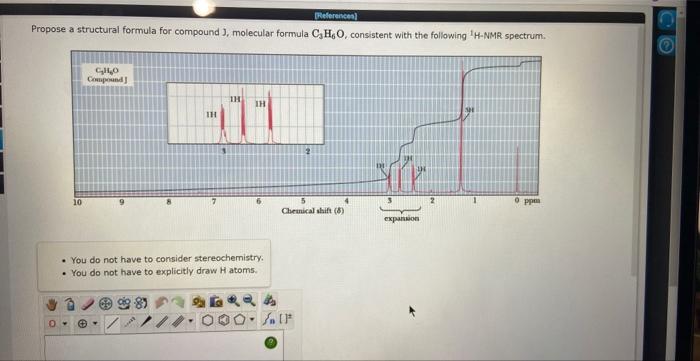 Solved Propose a structural formula for compound J, | Chegg.com