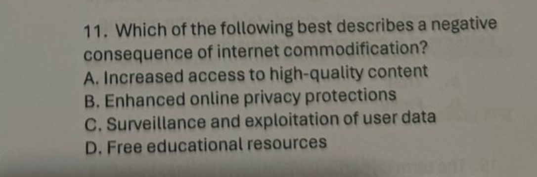 Solved Which of the following best describes a negative | Chegg.com