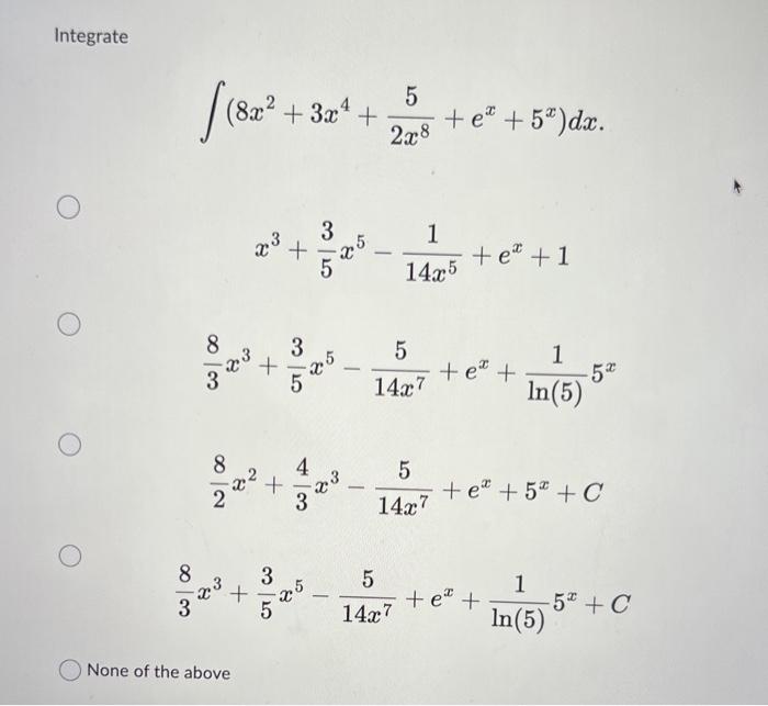 Solved Integrate | Chegg.com