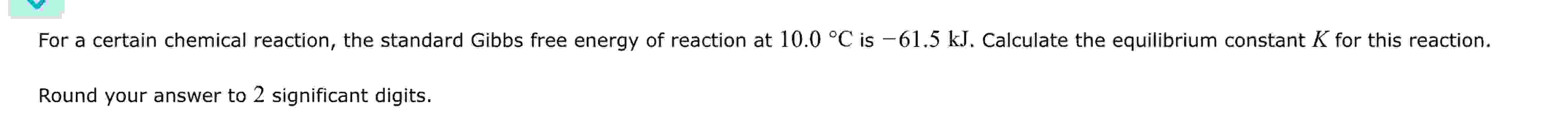 Solved For a certain chemical reaction, the standard Gibbs | Chegg.com