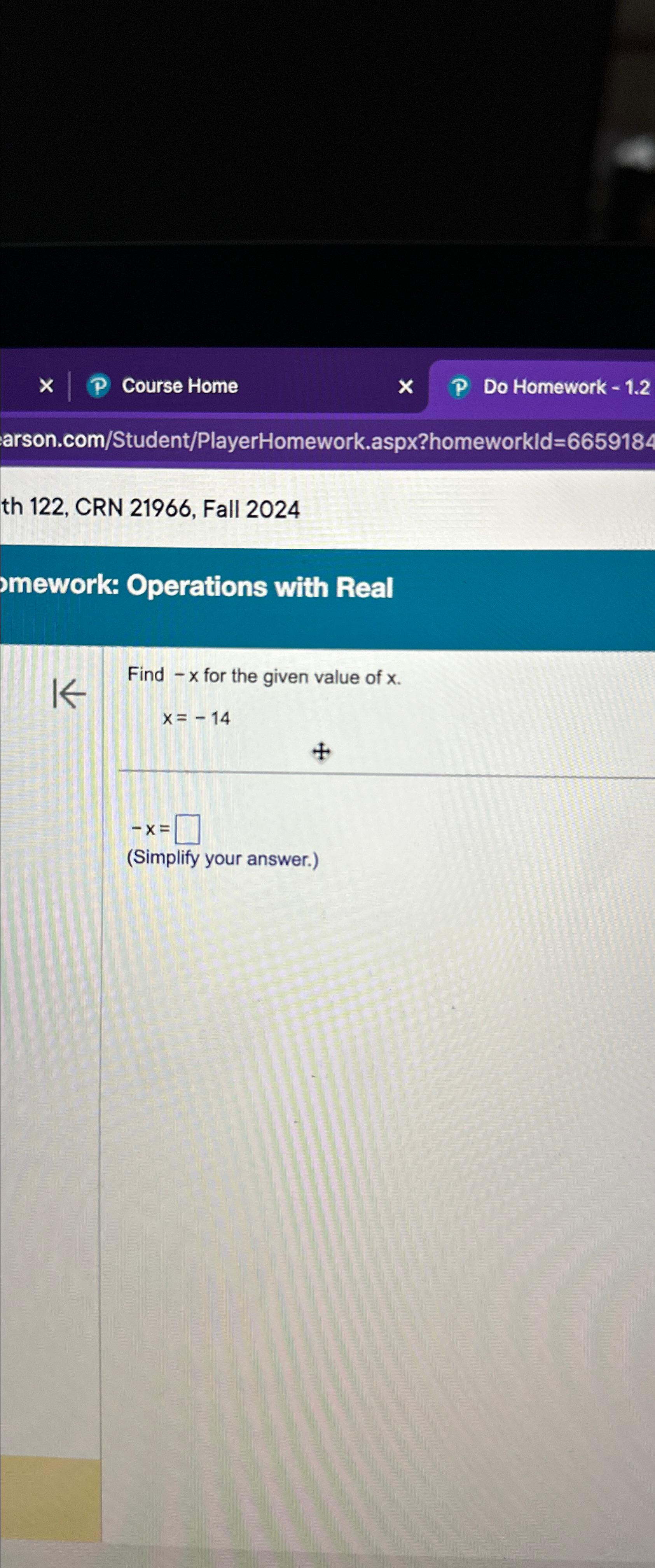Solved Course HomeDo Homework | Chegg.com