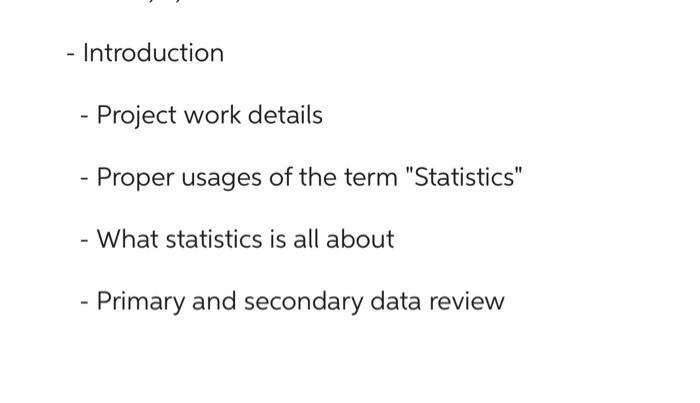 Solved Introduction Project Work Details Proper Usages