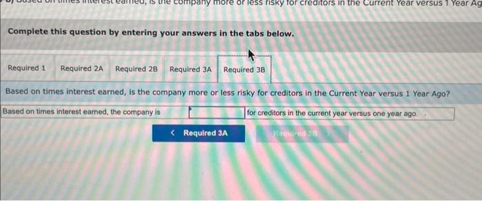 Solved Compute times interest earned for the current year | Chegg.com