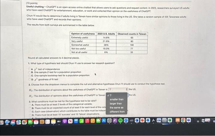 Solved 0 points) Useful chatting - ChatGPT is an open-access | Chegg.com