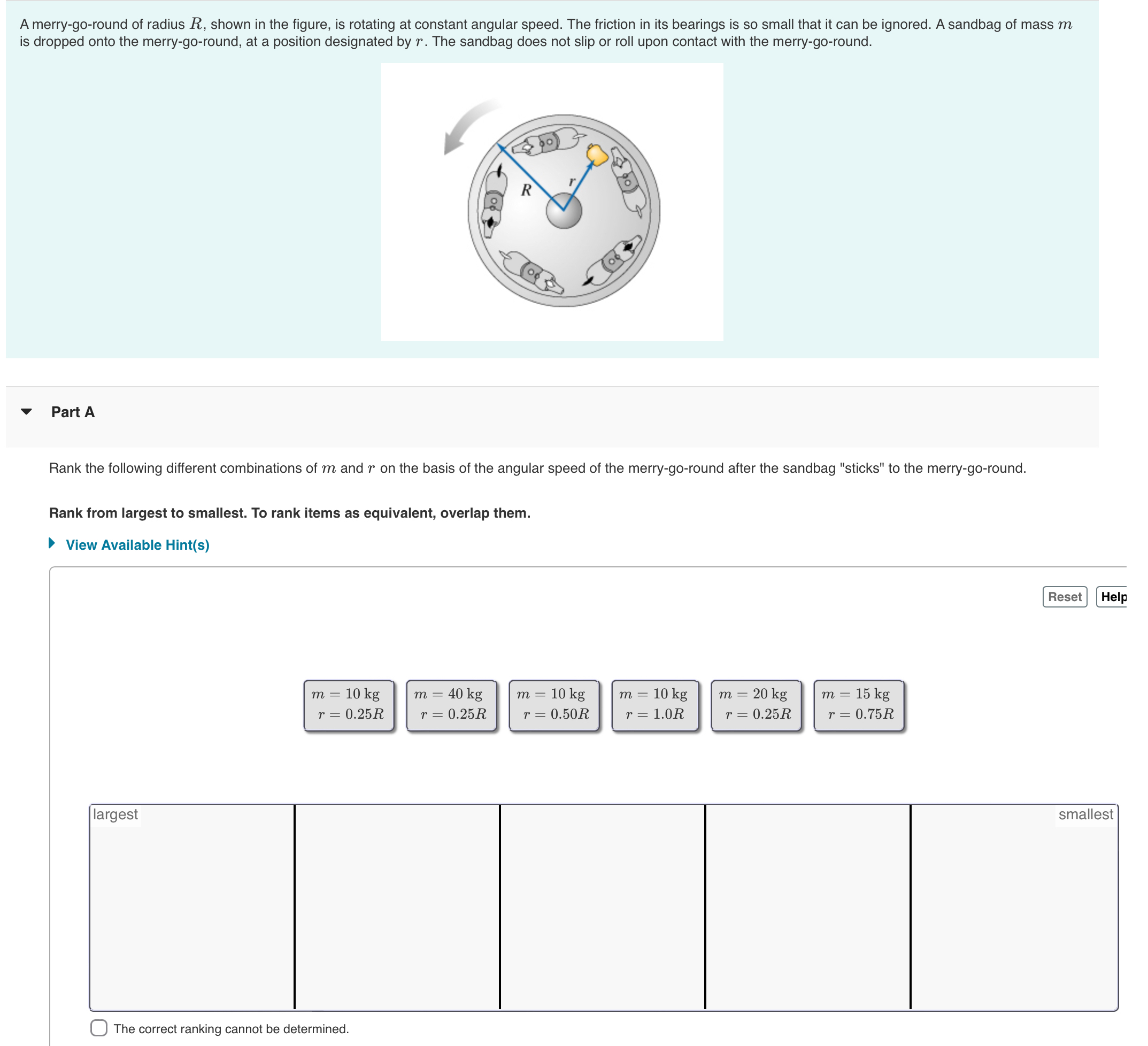 Solved by an EXPERT A merry-go-round of radius R, ﻿shown in the figure, | Chegg.com