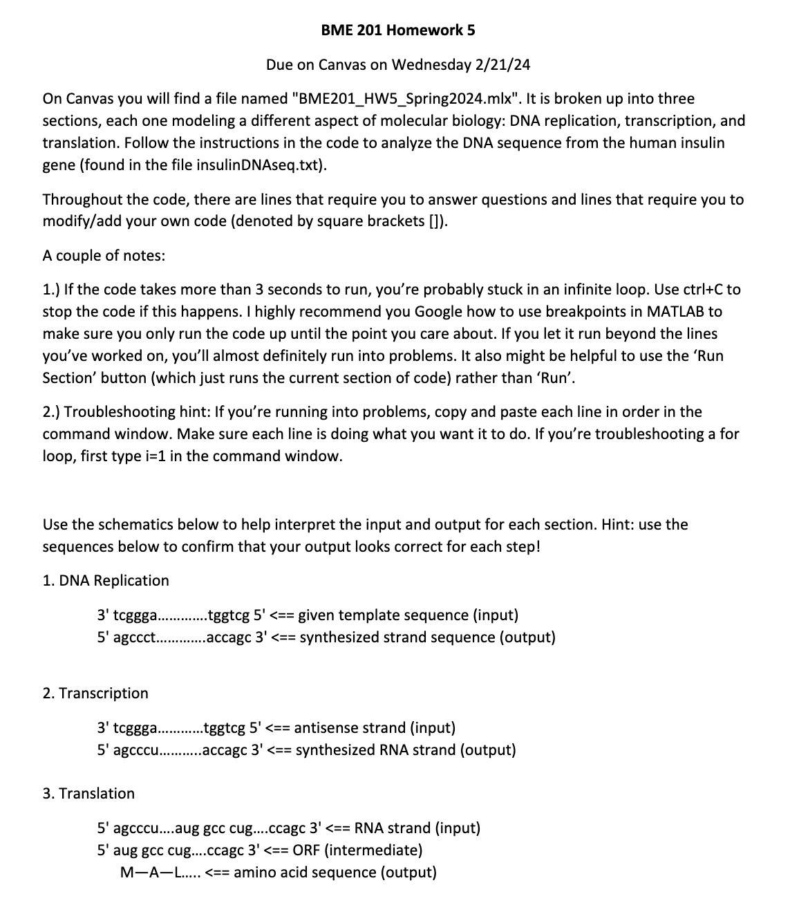 Solved BME 201 ﻿Homework 5Due on Canvas on Wednesday | Chegg.com